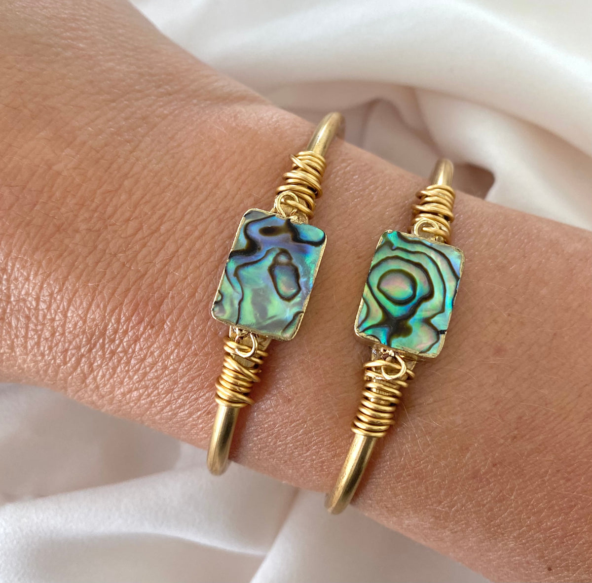 Genuine Abalone Shell Bracelet Cuff – The Cord Gallery